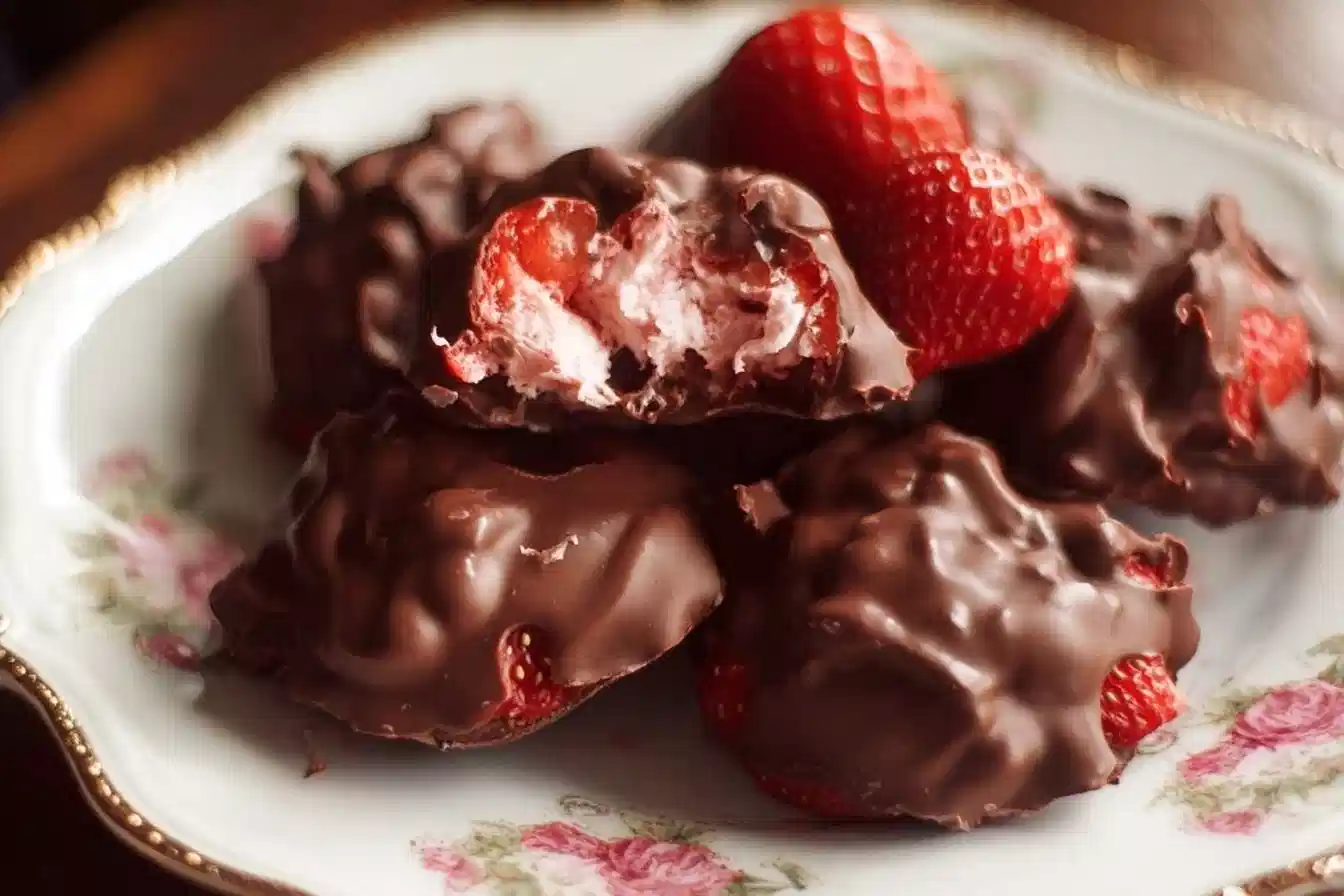 Chocolate Strawberry Yogurt Clusters