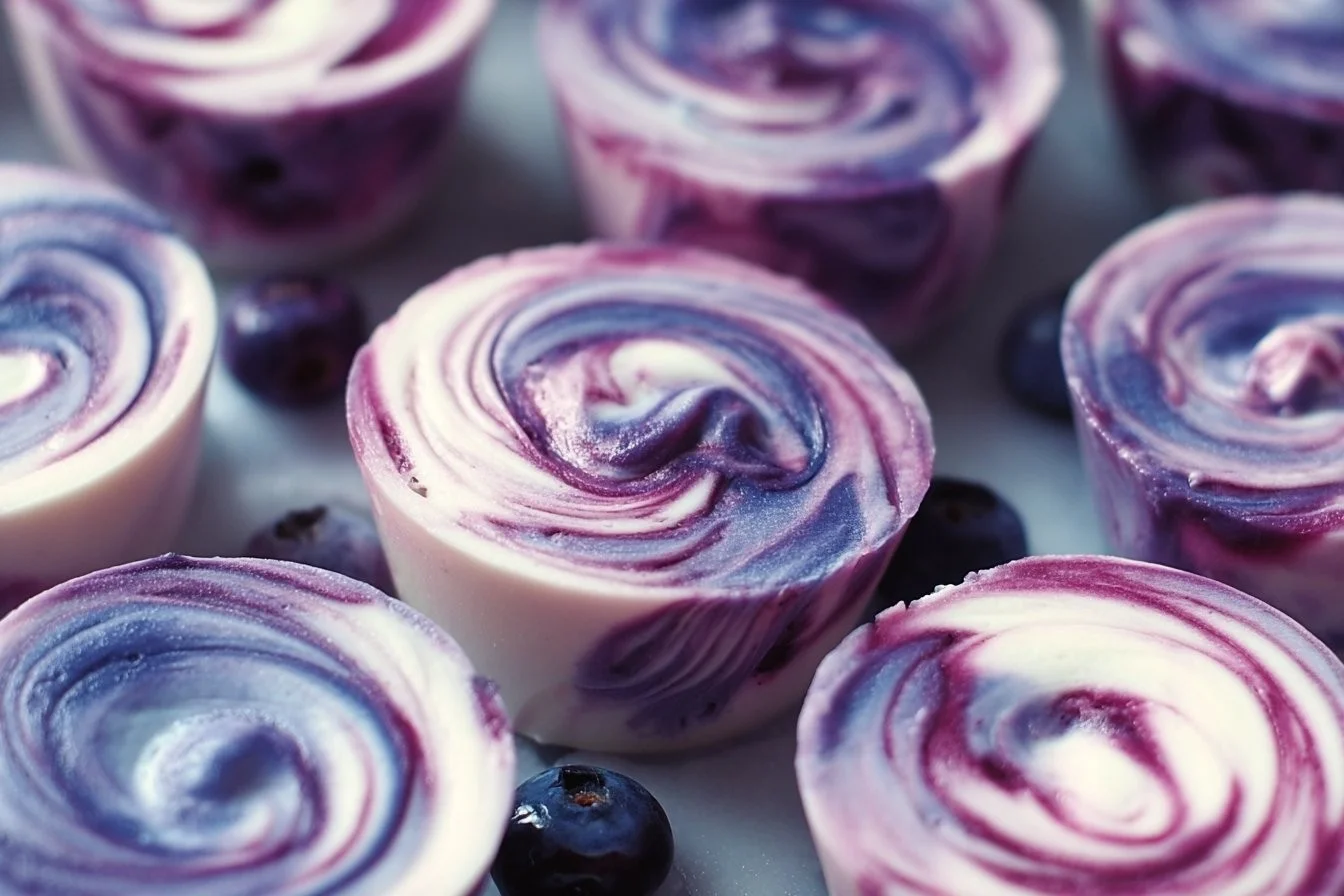 Blueberry Swirl Yogurt Bites