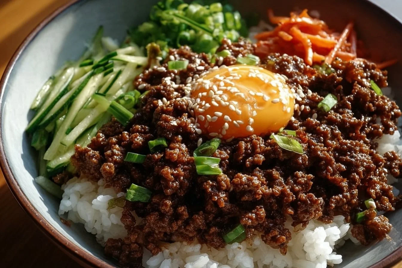 Korean Ground Beef Bowl